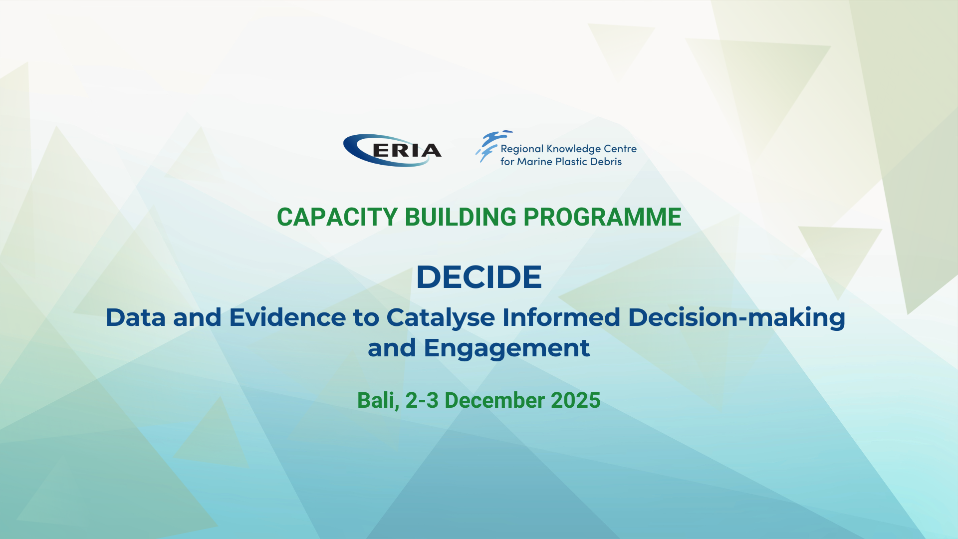DECIDE: Data and Evidence to Catalyse Informed Decision-making and ...